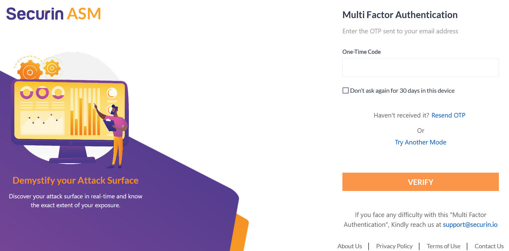Signing in using MFA
